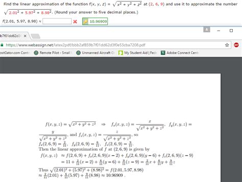 Solved Find The Linear Approximation Of The Function And Use Chegg Com