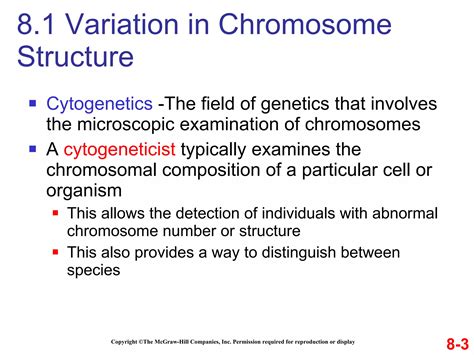 Variation In Chromosome Structure And Number Chapter 8 Ppt