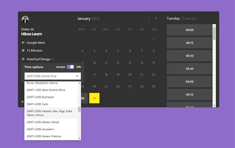 Choosing The Correct Time Zone Hibox Business Productivity Suite