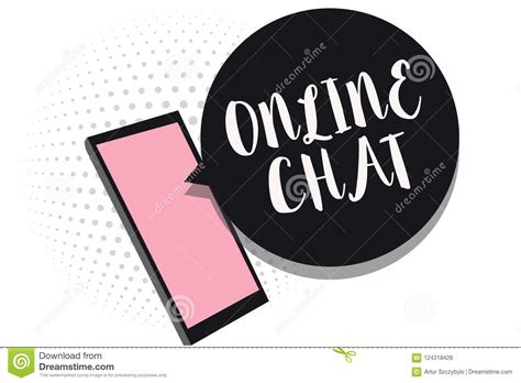 Word Writing Text Online Chat Business Concept For Talking With Friend Or Someone Through