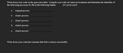 Solved Example An Execution Of Program 1 Produces A Process