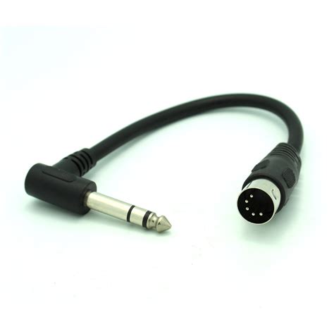 9 88 MIDI Plug To 1 4 Adapter Cable 5 Pin DIN To Stereo Tinkersphere