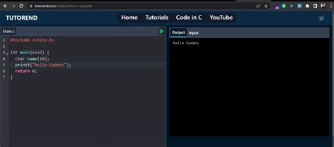C Environment Setup Tutorend