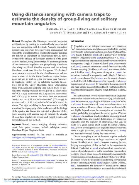 Pdf Using Distance Sampling With Camera Traps To Estimate The Density Of Group Living And