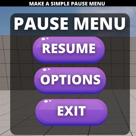 How To Make A Simple Pause Menu In Unreal Engine 5 Beginner Tutorial