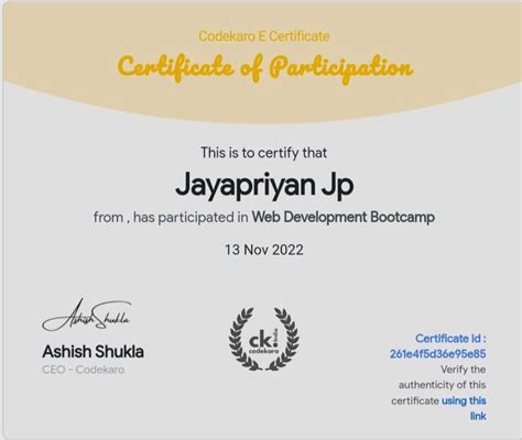 Jayapriyan M On Linkedin Codekaro