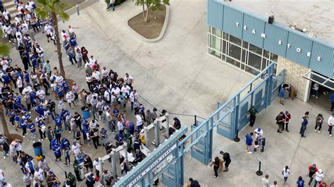 Entrances And Exits At Dodger Stadium