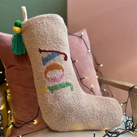 Personalised Joy Christmas Stocking By The Alphabet T Shop