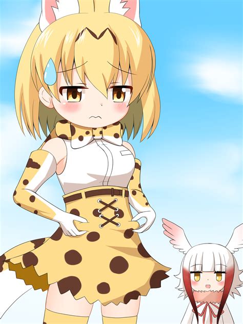 Serval And Japanese Crested Ibis Kemono Friends Drawn By Shin Danbooru