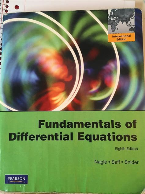 Fundamentals Of Differential Equations International Edition R
