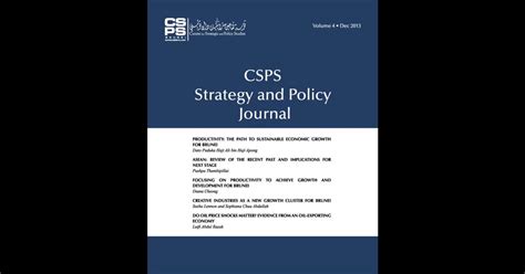 Csps Resource Centre Csps Strategy And Policy Journal Volume 4