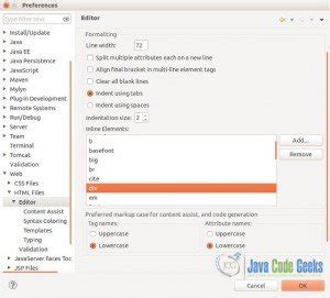 Eclipse HTML Editor Tutorial Java Code Geeks
