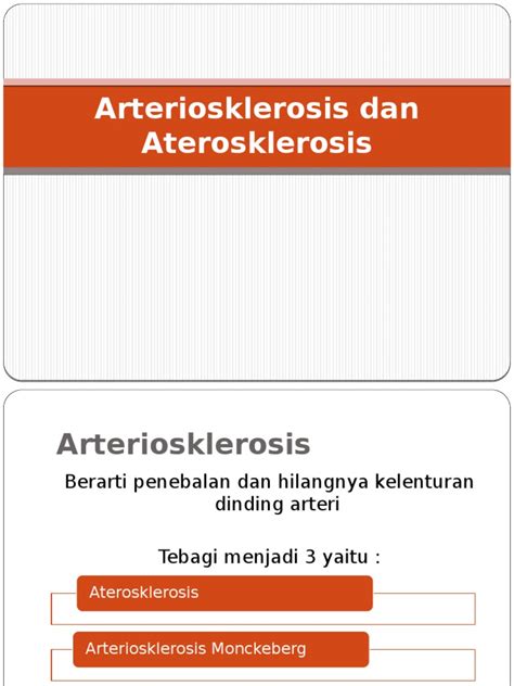 Arteriosklerosis Dan Aterosklerosis Pdf