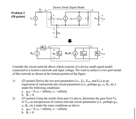 solved problem 2 50 points consider the circuit network