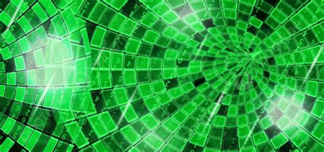 Matrix Code Abstract Geometric Background Matrix Code Program