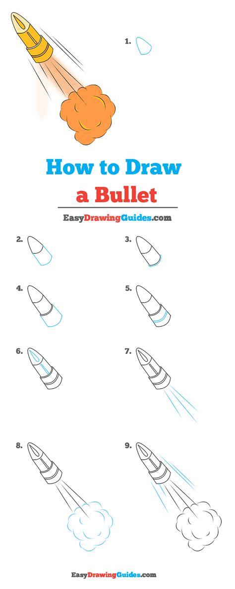 How To Draw A Bullet Really Easy Drawing Tutorial