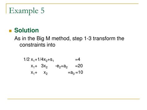 ppt the two phase simplex method powerpoint presentation free