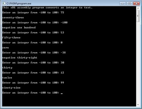Converting An Integer From 100 To 100 Text Assignment Solution