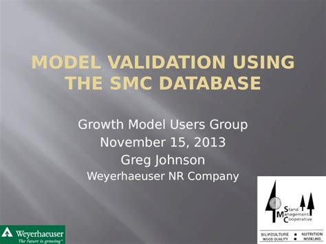 Pptx Model Validation Using The Smc Database Dokumentips