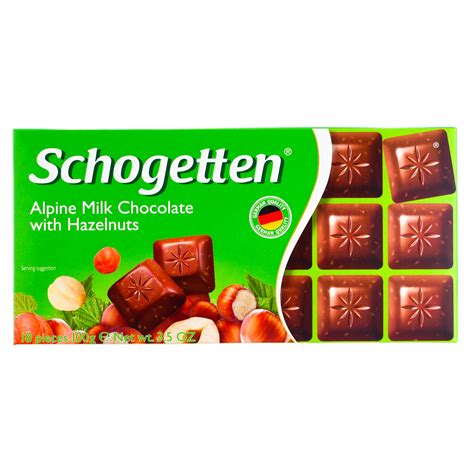 Шоколад Schogetten (Шогеттен) 100г молочный фундук купить с доставкой ...