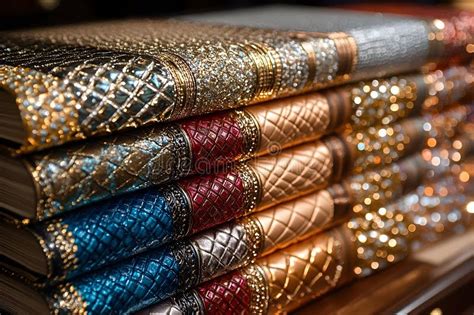 Luxurious Glittering Books Stock Illustrations 4 Luxurious Glittering
