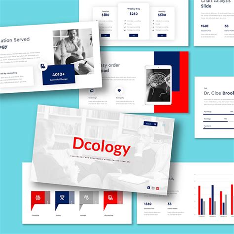 Шаблон презентации для рекламы услуг Dcology Biecom Market