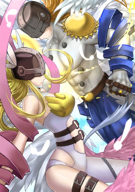 Angewomon And Angemon Digimon And More Drawn By Citemer Danbooru