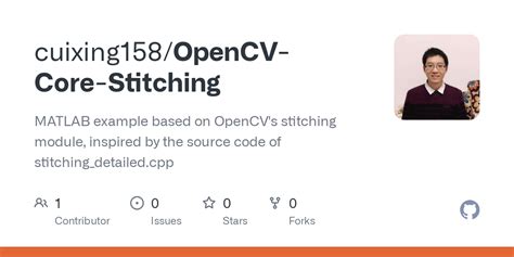 OpenCV Core Stitching WaveCorrect M At Main Cuixing OpenCV Core Stitching GitHub
