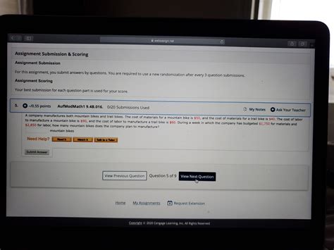 Solved Signment Submission And Scoring Signme