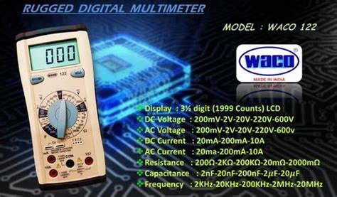 10a Waco 122 Digital Multimeter At ₹ 4200 In Kolkata Id 2855469391873