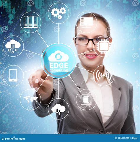 Businessman In Edge And Fog Computing Concept Stock Image Image Of Data Concept 306105245