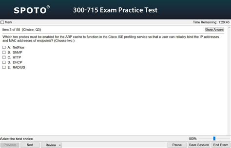 Real Cisco 300 715 Sise Exam Dumps And Practice Test 2025
