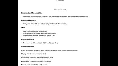 Coherent Is Hiring For Software Engineer Intern India Youtube