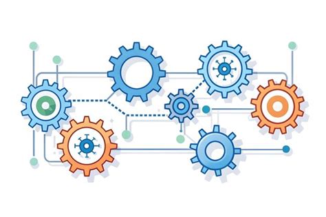 abstract algorithmic flow vector concept for ai technology clean and