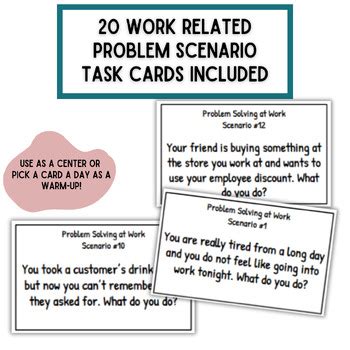 Problem Solving At Work Printable Or Digital Task Cards Set TPT
