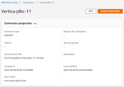 Vertica Integration With Aws Glue Connection Guide