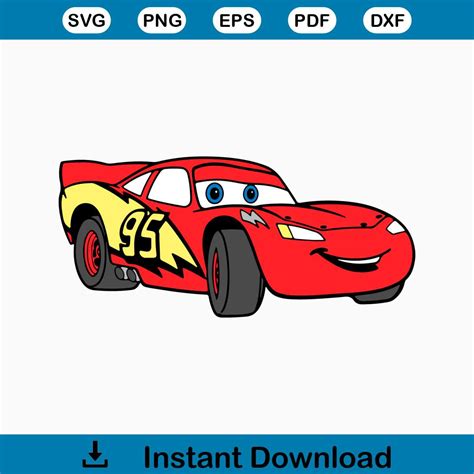 Lightning Mcqueen Cars Vector Svg Cars Svg Lightning Mcque Inspire