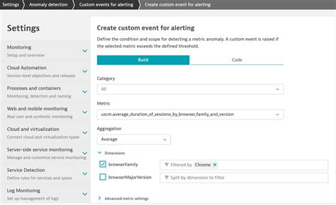 Create Usql Custom Metrics For Web Applications — Dynatrace Docs