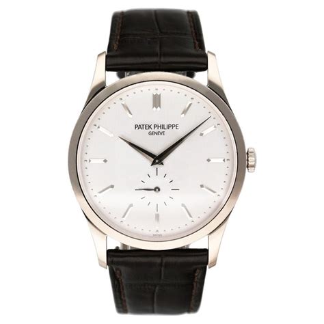 Patek Philippe Calatrava 5196g 18k White Gold Mens Watch For Sale At