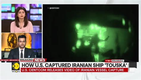 Us Iran War Us Military Releases Video Of Iranian Vessel Intercepted