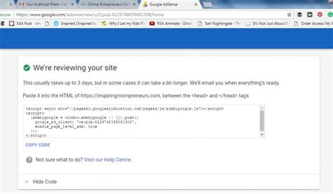 How To Add Google Adsense Verification Code To Your Site