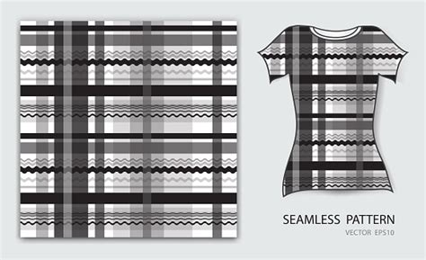 블랙 원활한 패턴 벡터 일러스트 레이 션 T셔츠 디자인 패브릭 질감 무늬 의류 추상적인 배경 0명에 대한 스톡 벡터 아트 및 기타 이미지 Istock