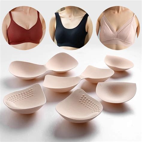 Universal Water Drop Cup Shaped Invisible Replacement Breathable Sponge Bra Inserts Pad