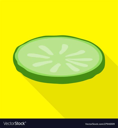 Design Cucumber And Slice Logo Graphic Royalty Free Vector