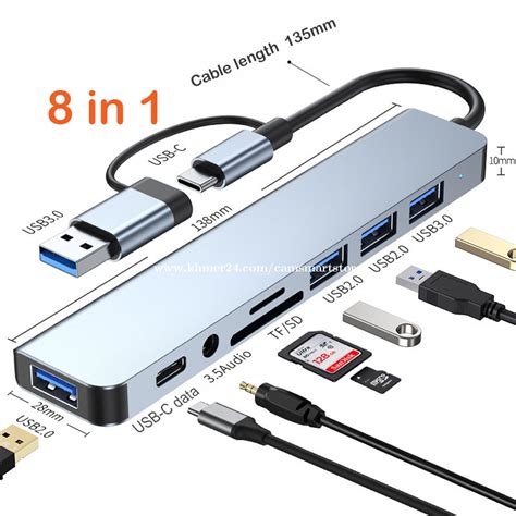 Multiport Usb C Hub Splitter Usb Data Usb Hub Adapter Docking Station Type C Type C Data