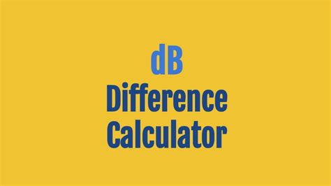 db difference calculator