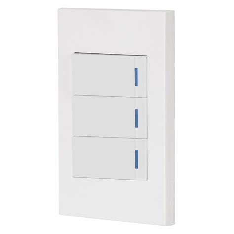 Interruptor Triple De 3 Vías Blanco Oslo Volteck Cemaco