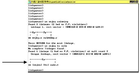 The Original Link Grammar Parser Download Scientific Diagram