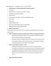 Study Assignment 1 1 UyenNguyen Doc Study Assignment 1 Introduction To Linux Linux And