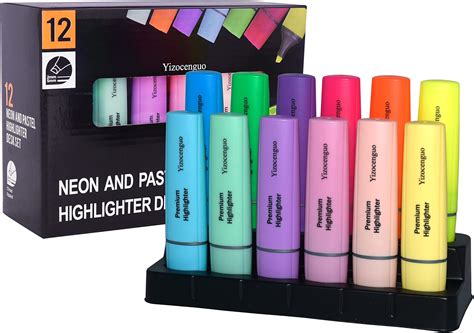 Yizocenguo Textmarker Pastell Textmarker Markierungsstift Mit